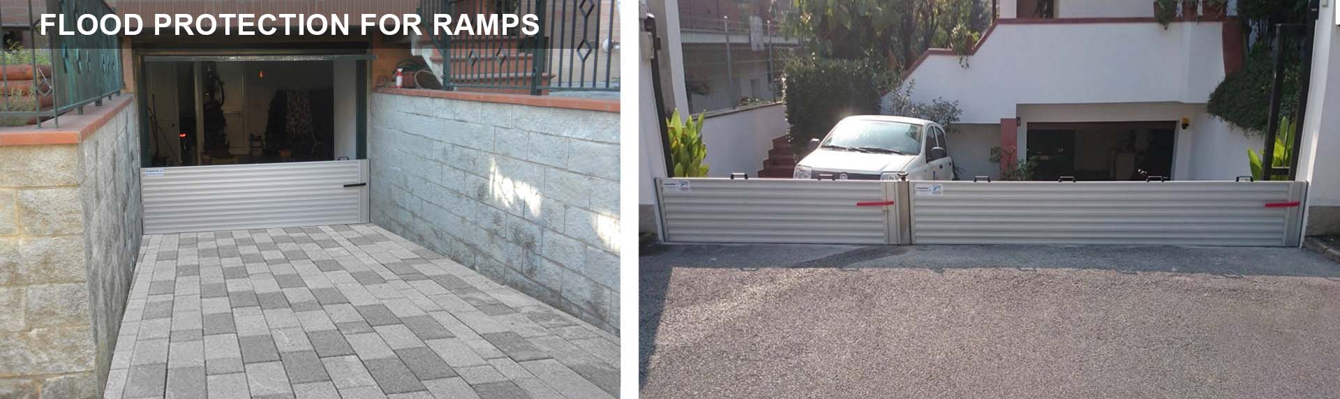 Flood Barrier Garage doors And Basement Ramps - traffic safety